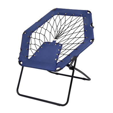 Bungee Stuhl CHILL OUT blau schwarz Erfolgreiche Werbeartikel