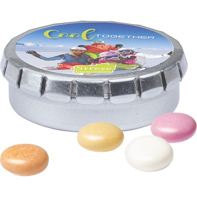 Quick Box, silber, Mentos Kaudragee Fruit, inkl. Druck | Erfolgreiche ...