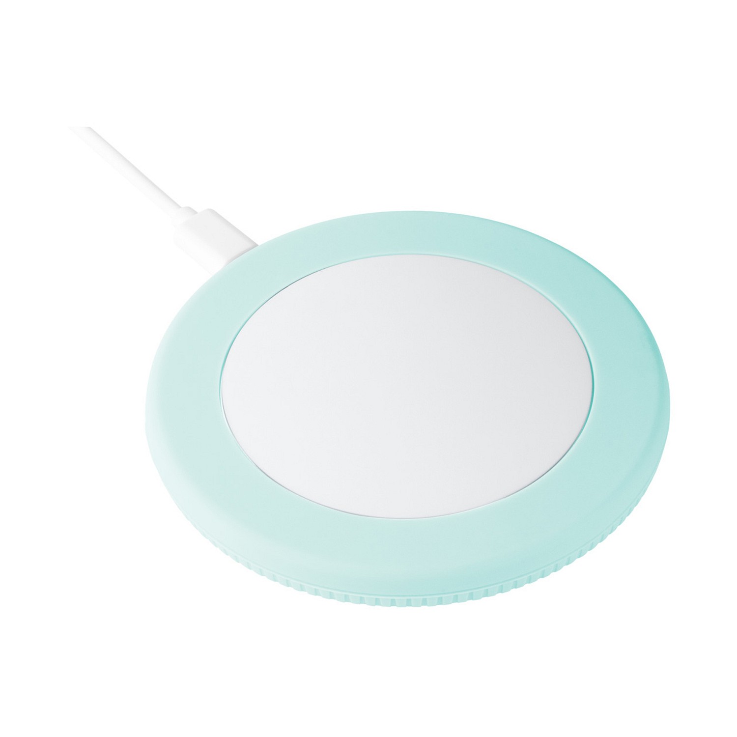 Wireless Charger REEVES-myMATOLA, weiß/mint | Erfolgreiche Werbeartikel